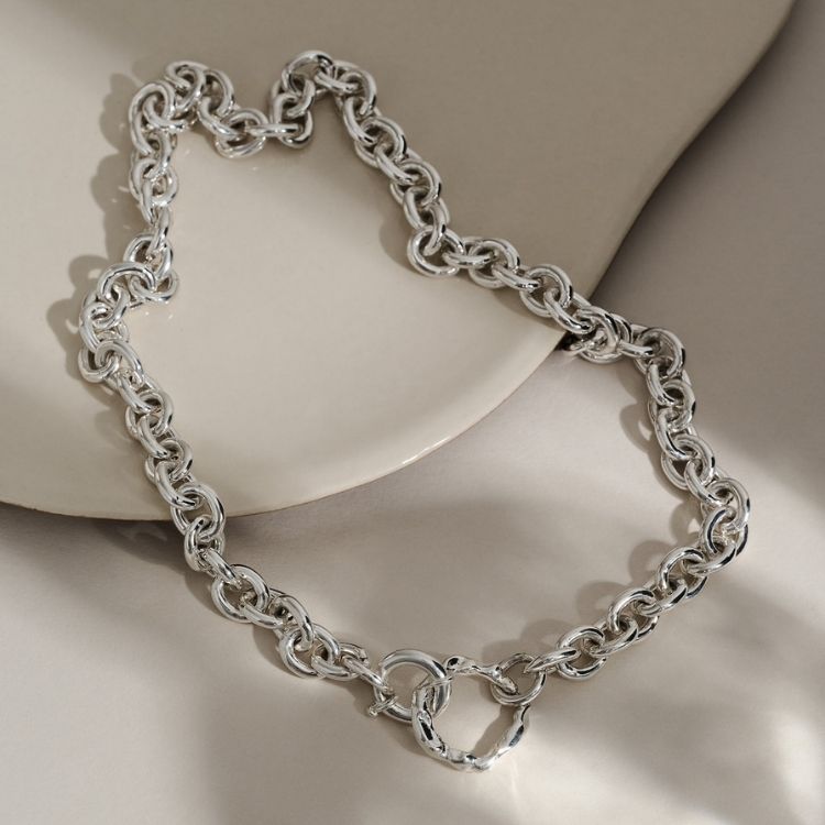 Molten Halo Chunky Sterling Silver Choker | Lulu and Boo
